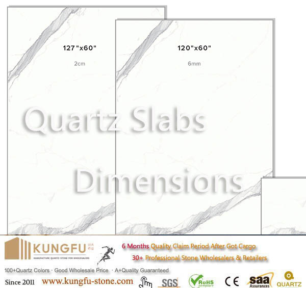 What Are The Dimensions Of A Quartz Slab? - Quartz Slabs | Calacatta ...